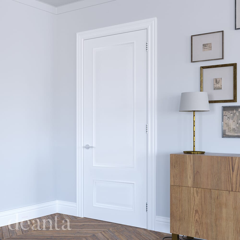 826x2040x40mm Sandringham White Internal Doors at Express Doors Direct