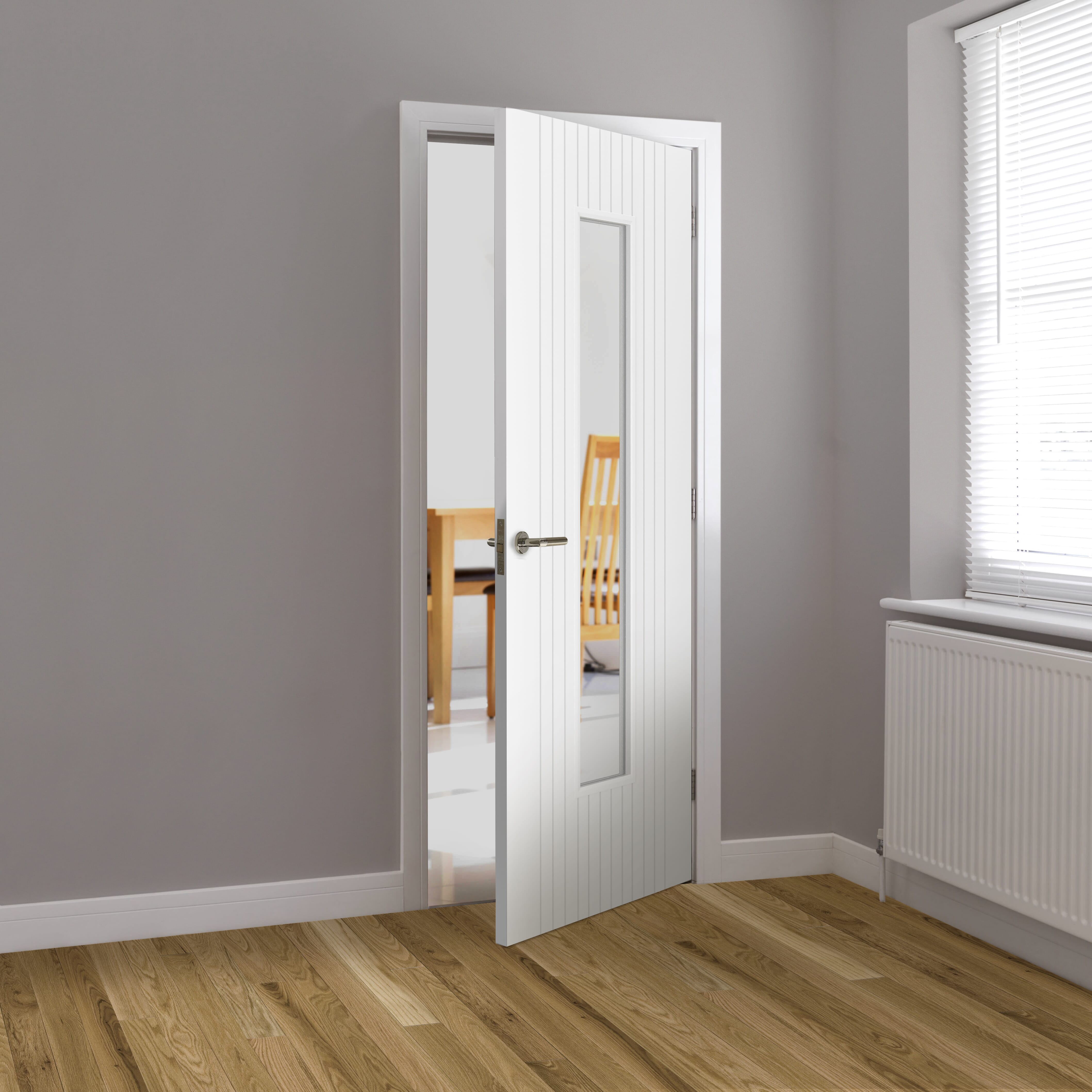 Aria White Glazed Internal Doors At Express Doors Direct