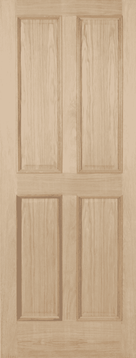 Classical Oak 4 Panel with Raised Mouldings Internal Doors at Vivid Doors