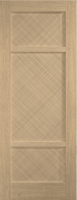 Alvin 3 Panel Oak - Prefinished Internal Doors at Vibrant Doors