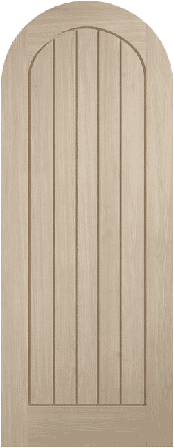 Mexicano Curve Top Blonde Oak - Prefinished Internal Doors at Vibrant Doors