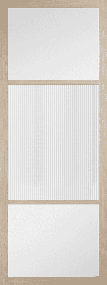 762x1981x35mm (30") Sutton Reeded Glazed Blonde Oak Internal Doors at ...