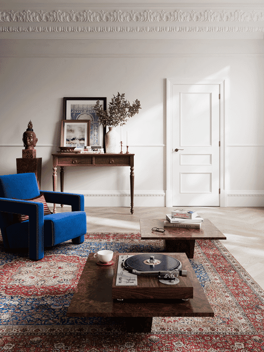 762x1981x44mm (30") Toledo 3 Panel White Internal Doors at Vibrant Doors