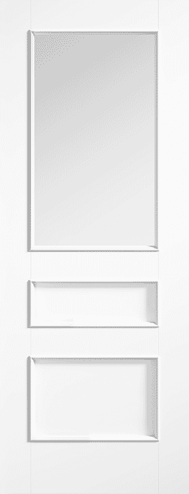 Toledo Clear Glazed White Internal Doors at Vibrant Doors