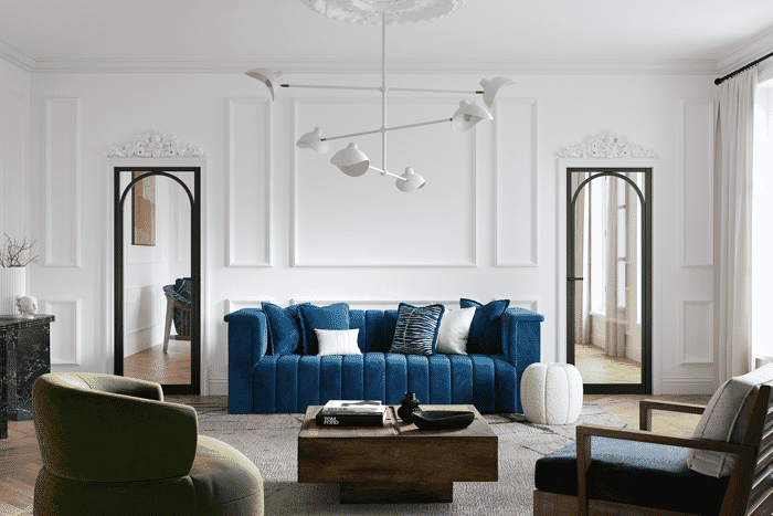 Melrose Black - Clear Glass Internal Doors at Vivid Doors