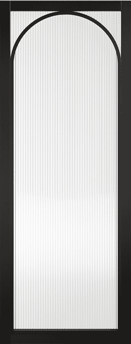 838x1981x35mm (33") Melrose Black - Reeded Glass Internal Doors at ...