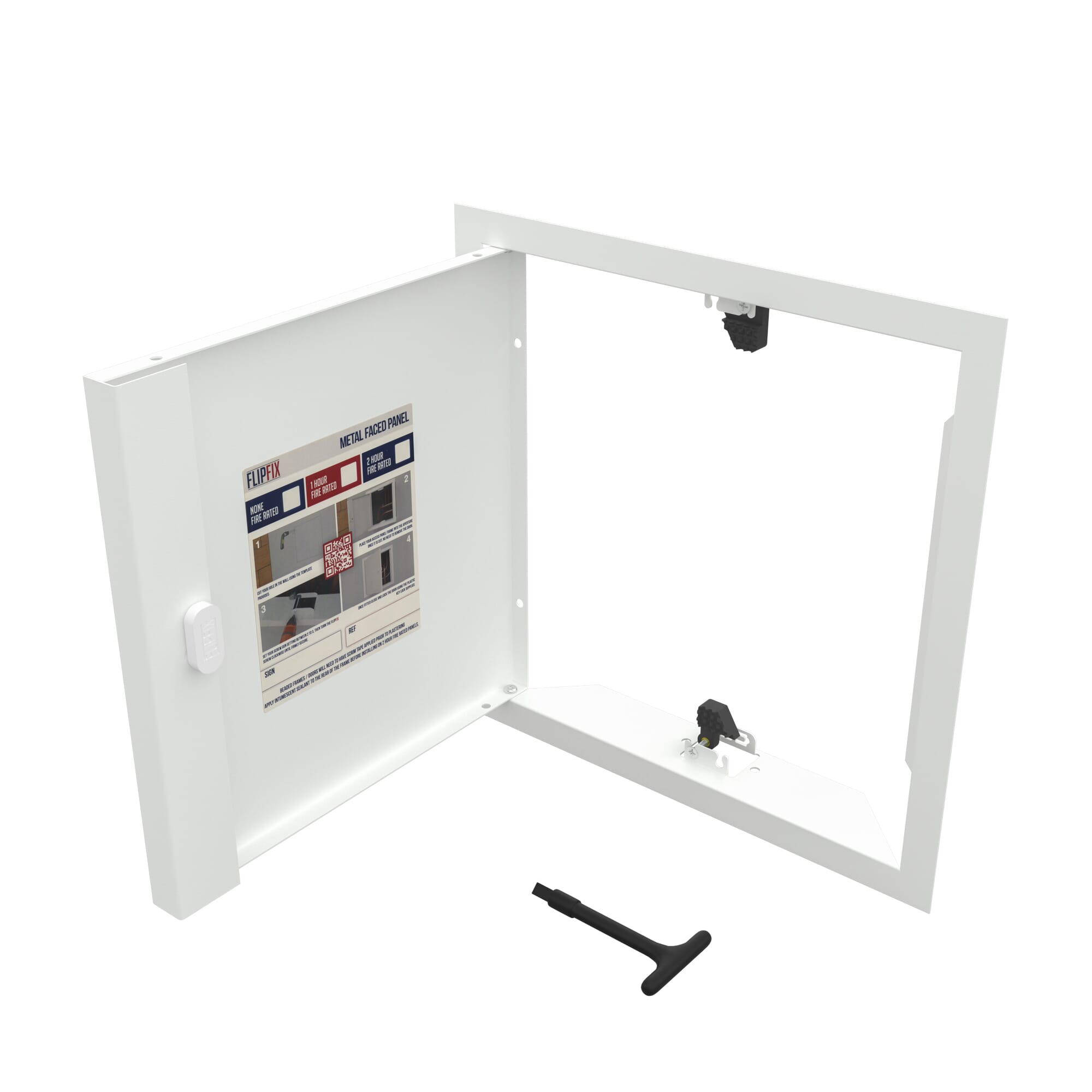 300x300mm (HxW) FlipFix White Metal Access Panel Inspection Hatch at ...
