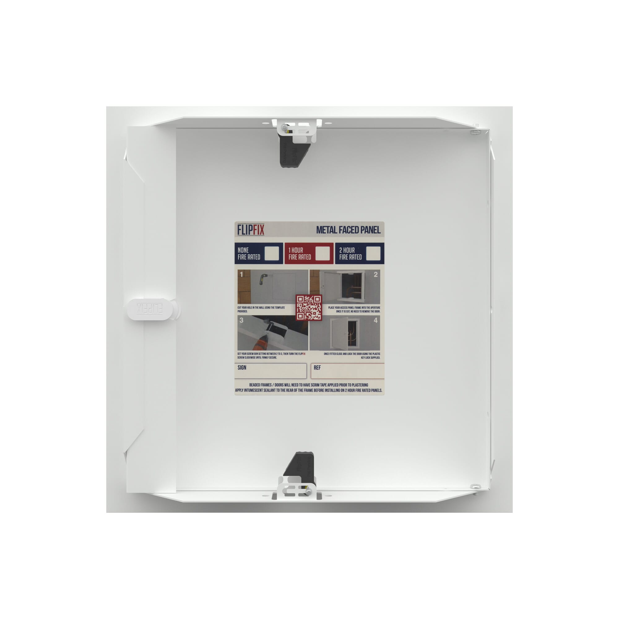 450x450mm (HxW) FlipFix White Metal Access Panel Inspection Hatch at ...