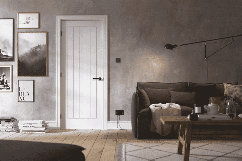Farley White Solid Core 5 Panel Internal Doors at Vivid Doors