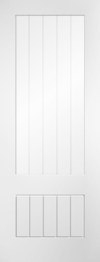 762x1981x35mm (30") Farley White Clear Glass with Frosted Lines ...