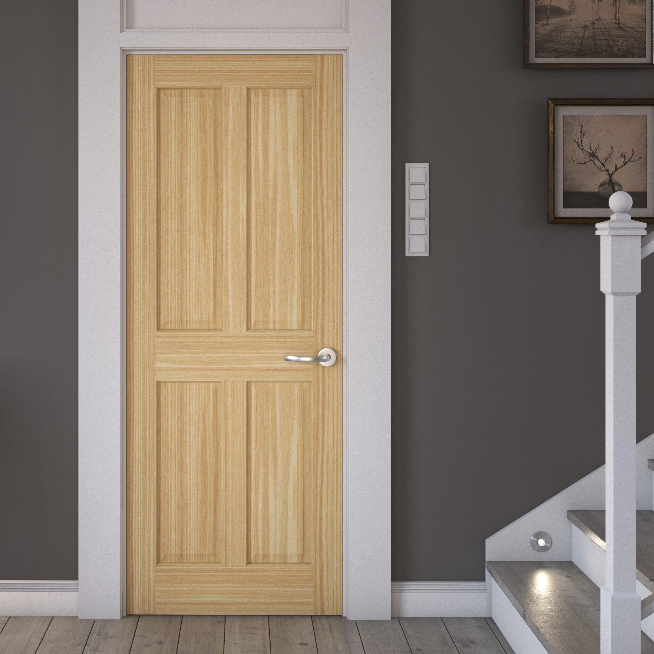 457x1981x35mm (18") Traditional Victorian Pine 2 Panel Internal Doors ...