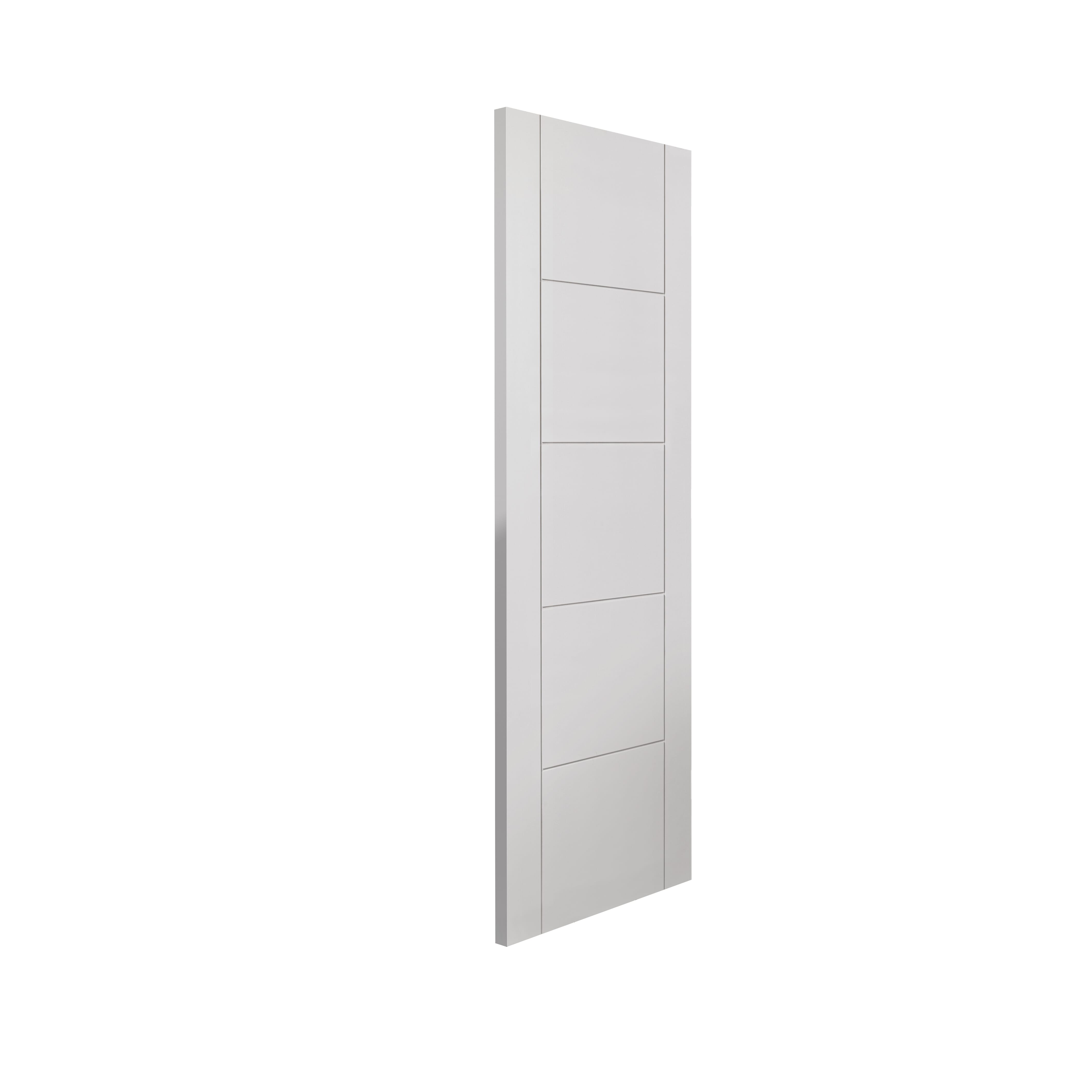 2040mm x 926mm x 44mm Tigris White Primed Fire Door at Vibrant Doors