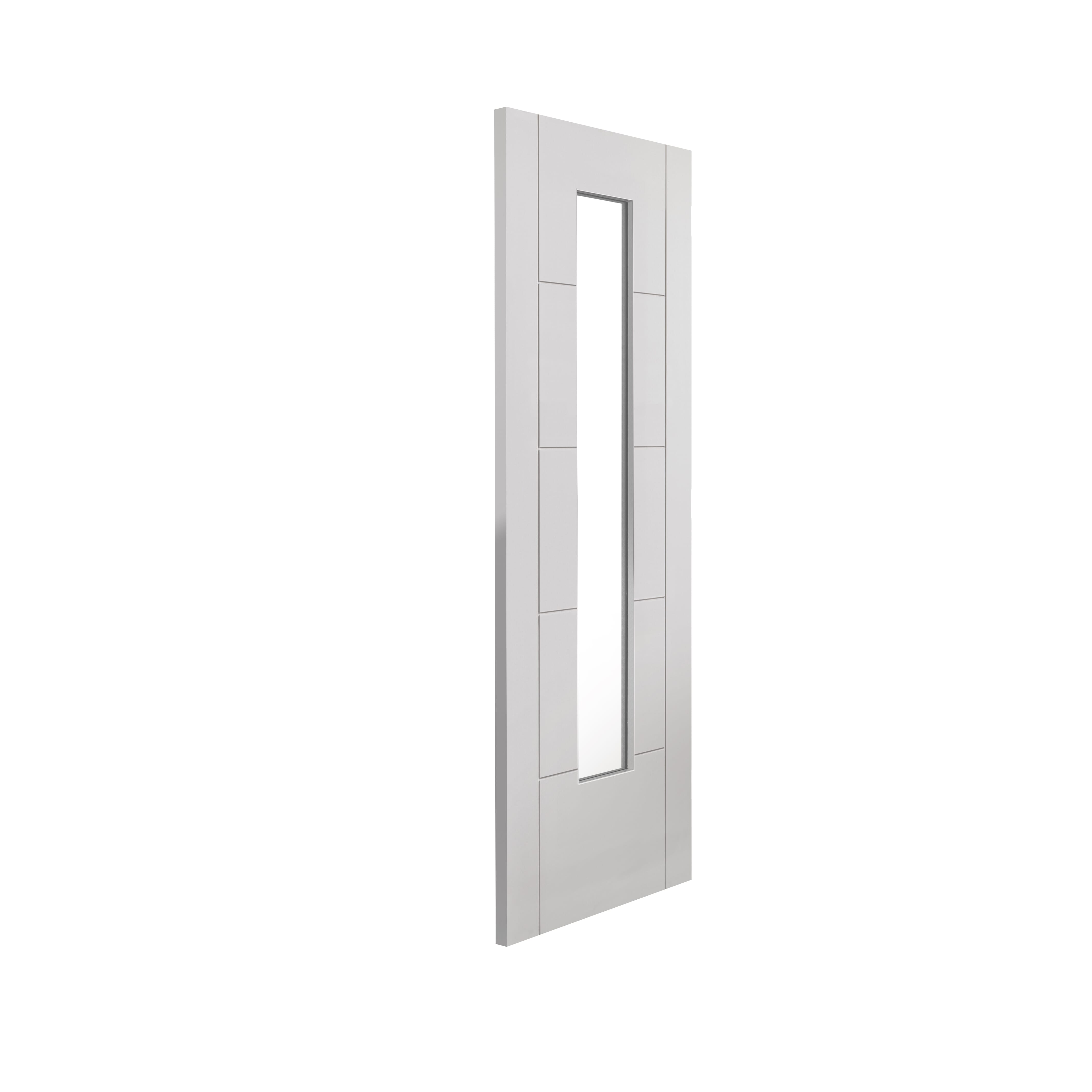 1981mm x 686mm x 35mm (27") Tigris White Primed Slim Glazed Internal ...