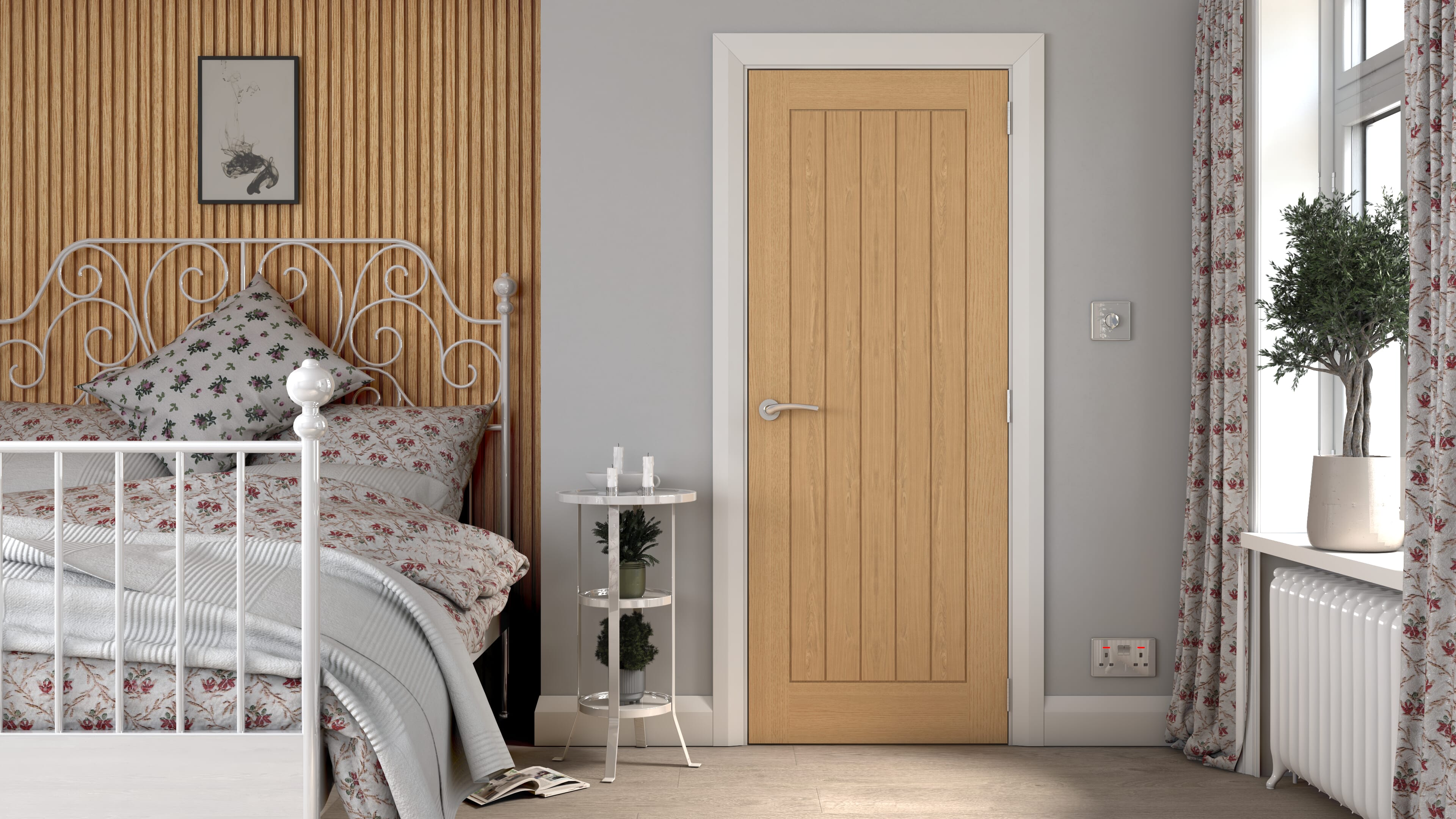 762x1981x35mm (30") Cottage Oak Internal Doors At Climadoor