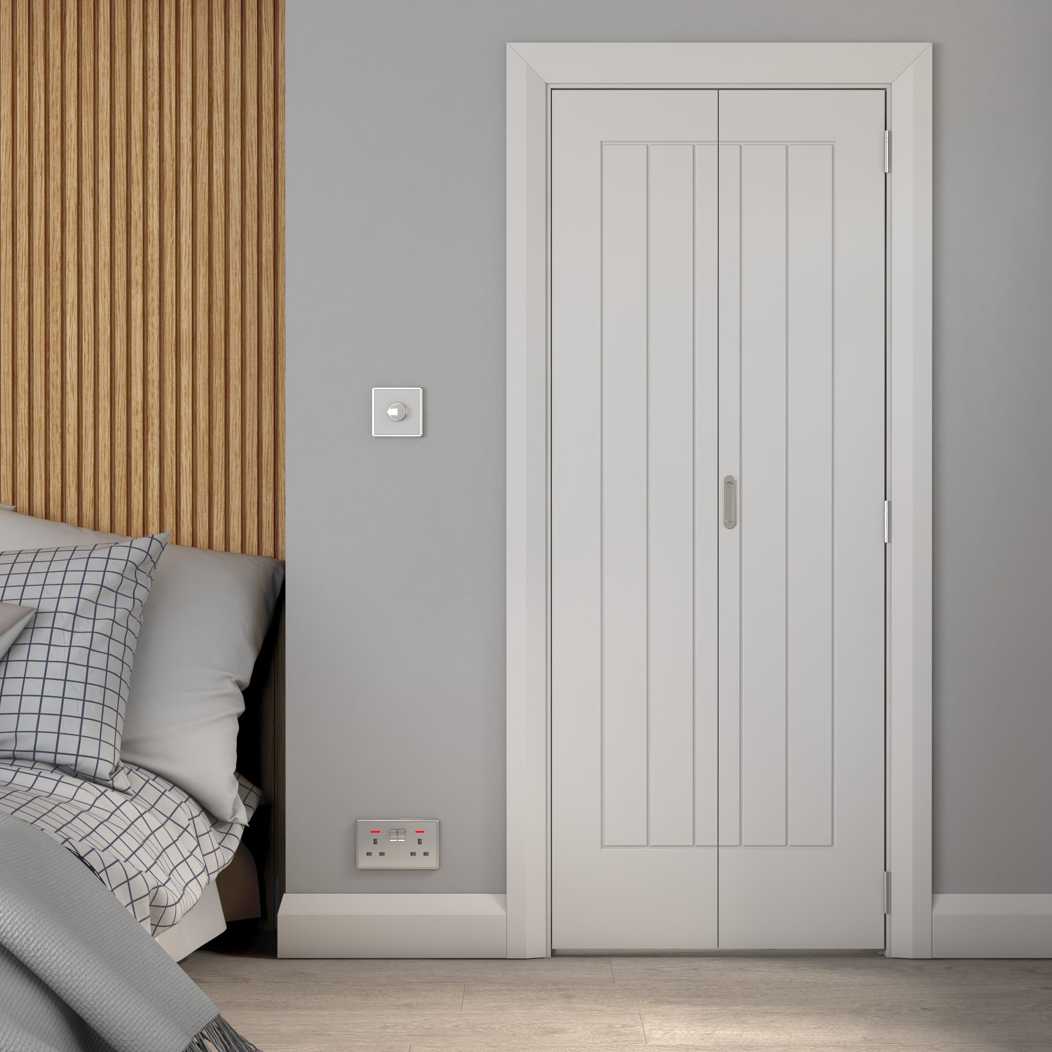 762x1981x35mm (30") White Suffolk Prefinished Bi-fold Doors at Vibrant ...