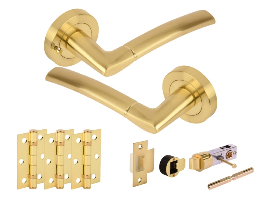 Morley Satin Brass Bullet Handle Pack from Doors & More