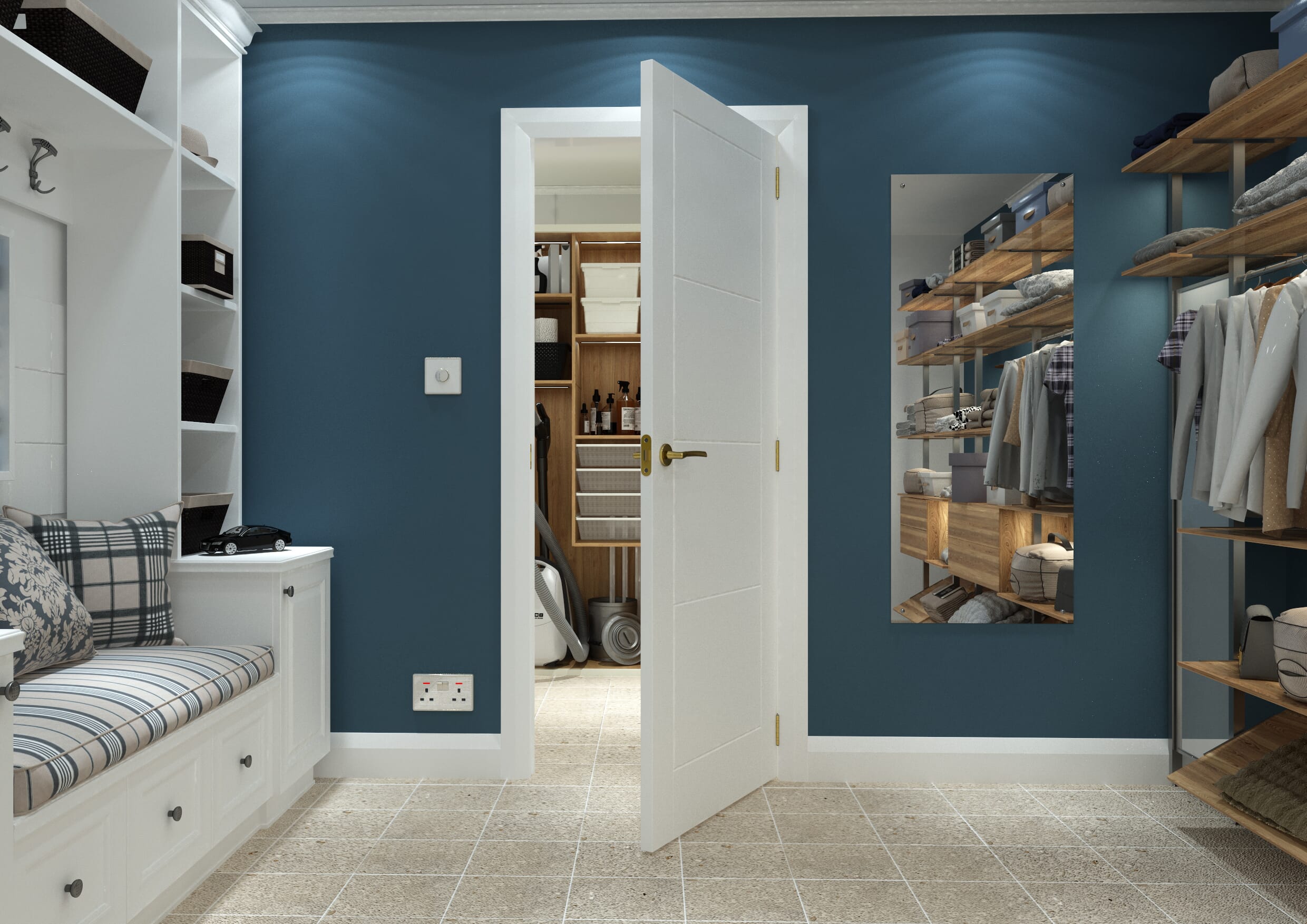 1981mm x 711mm x 35mm (28") White Smooth Ladder Internal Doors at ...