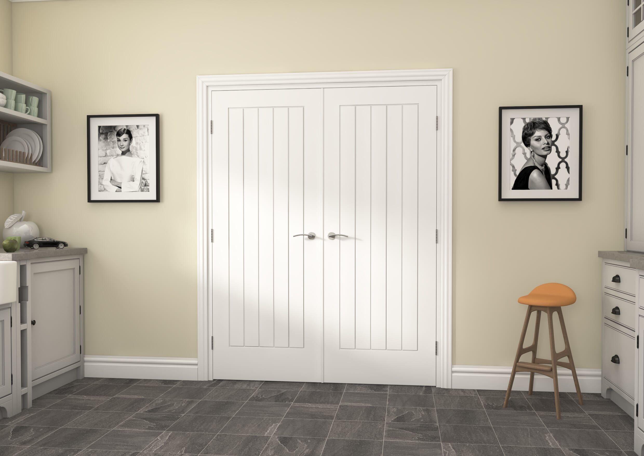 Suffolk White French Door Set at Doors & More