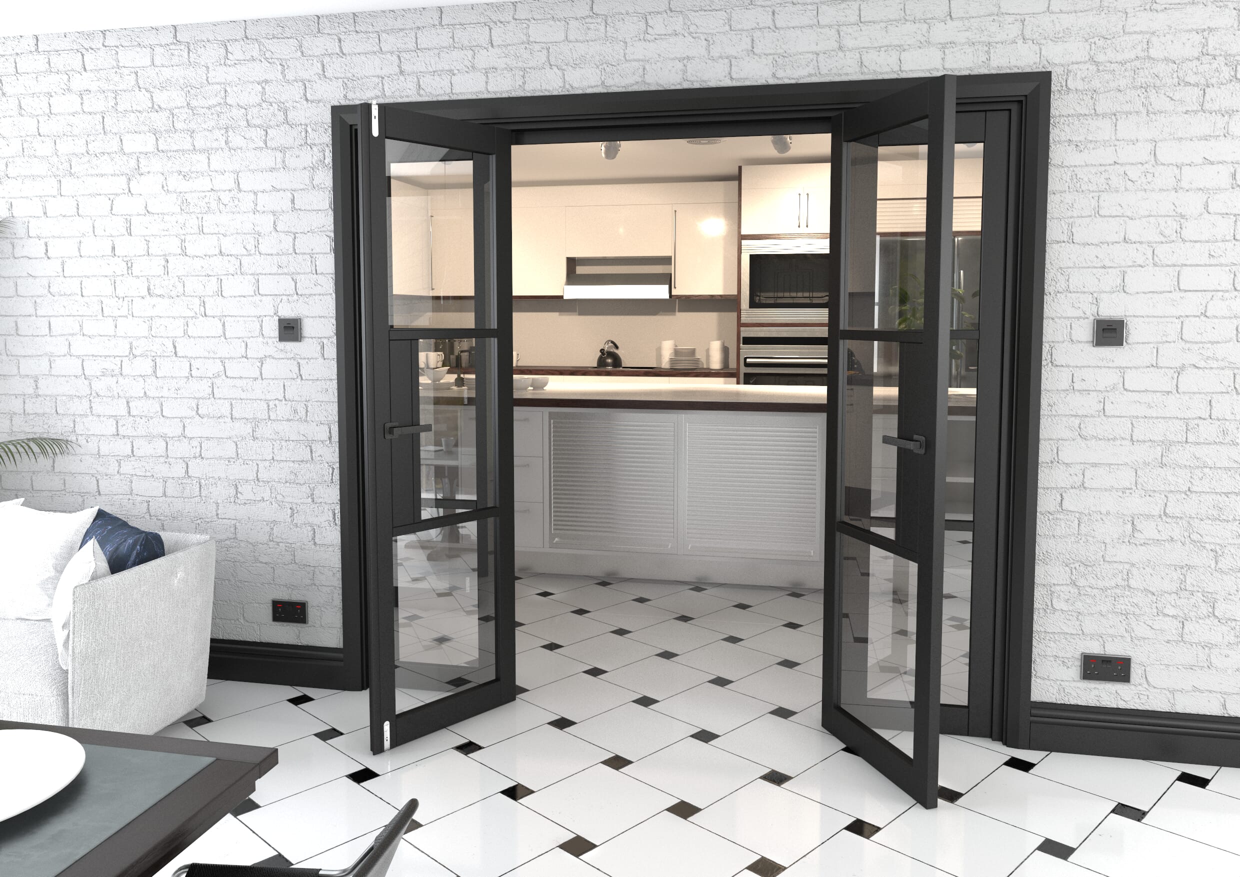 Heritage Glazed French Door Set 2154mm(w) X 2021mm(h) At Climadoor