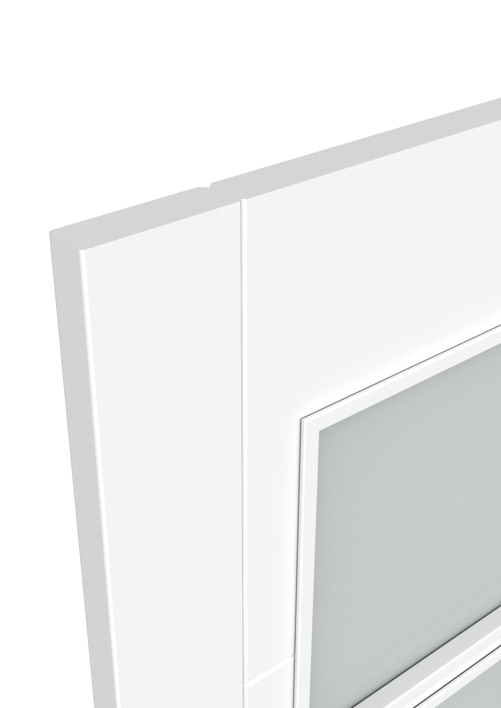 711x1981x35mm (28) ISEO White 4L Frosted Glass - Prefinished Sliding ...