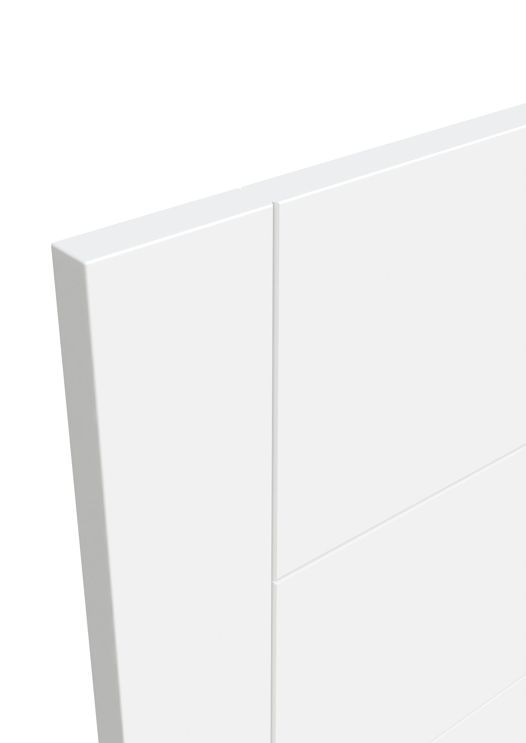 838x1981x35mm (33) Modern 7 Panel White - Prefinished Sliding Barn Door ...