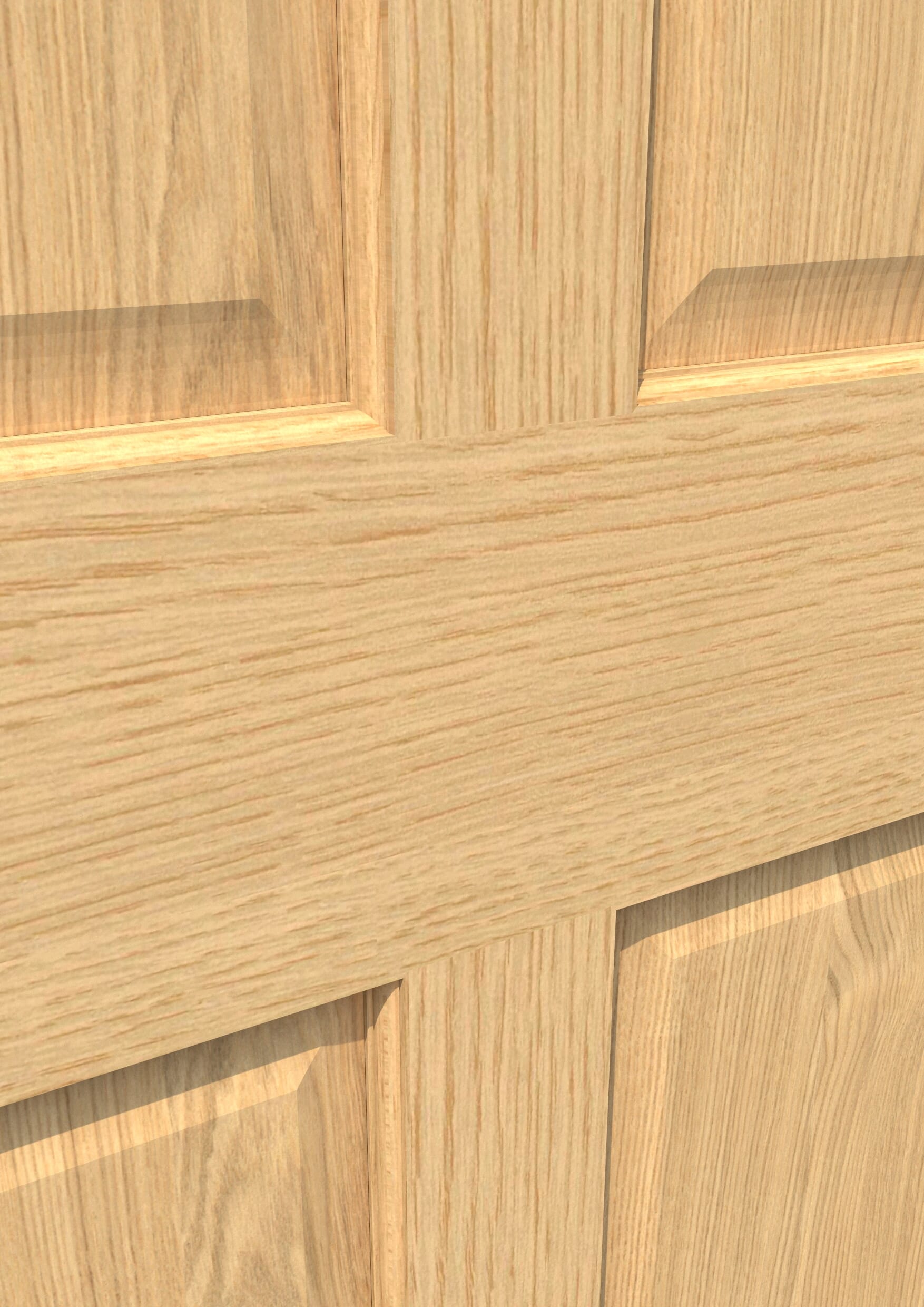 762x1981x35mm (30) Traditional Victorian 4 Panel Oak Sliding Barn Door ...