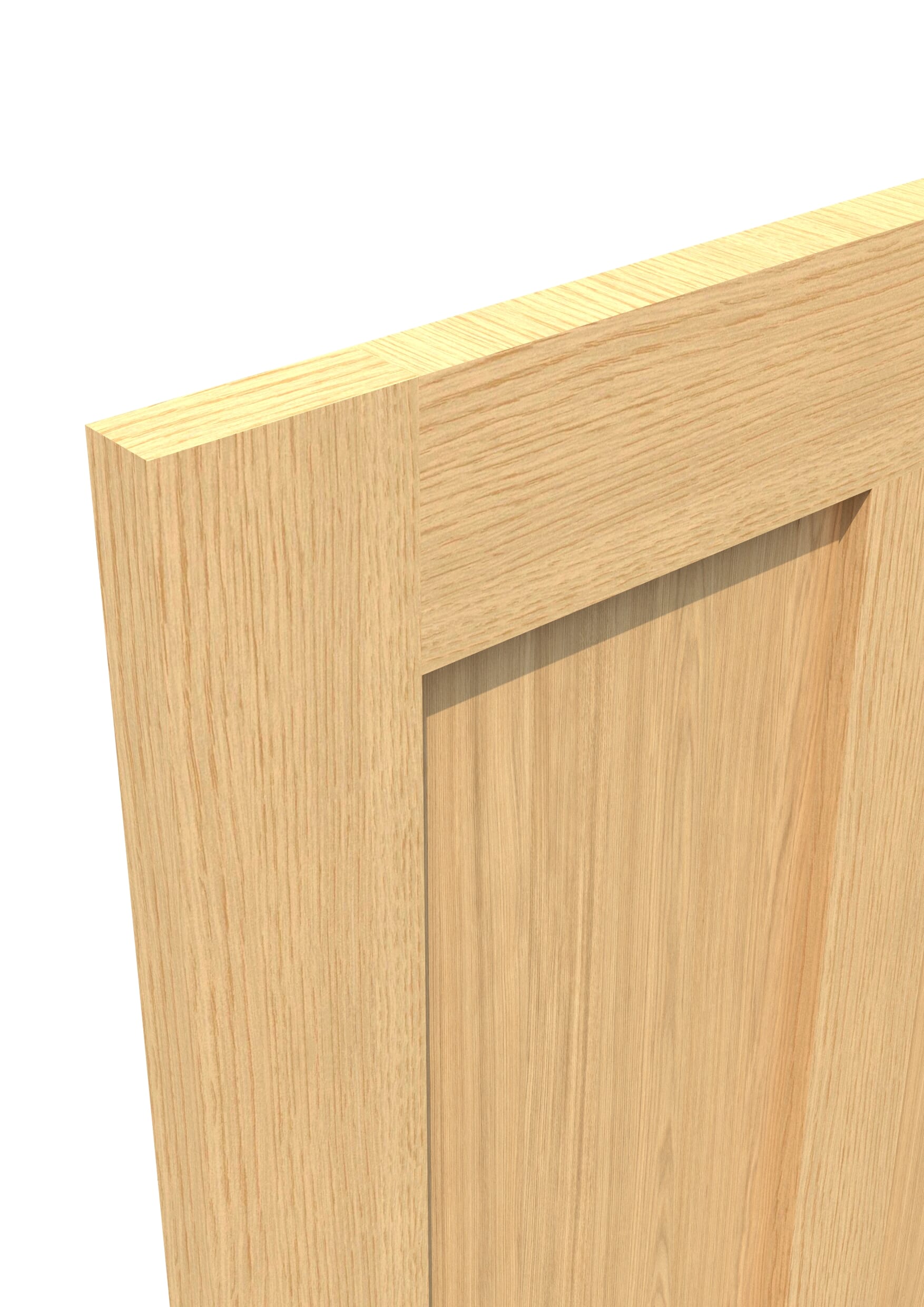 813x2032x35mm (32) Victorian 4 Panel Shaker Oak Sliding Barn Door at ...